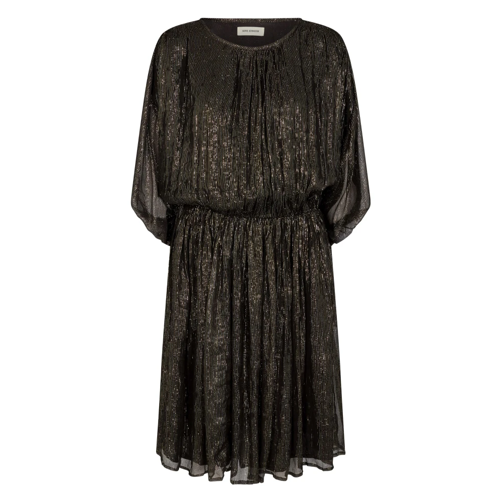 Leona Sort/Guld Kjole - 3/4 Ærmer | Sofie Schnoor | Dame | Miinto.dk