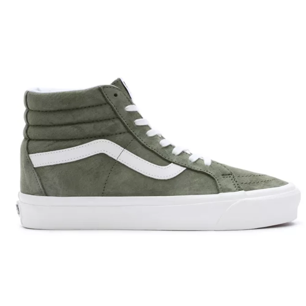 Vans Hoge Top Pig Suede Sneakers Green Heren - Schoenen.nl