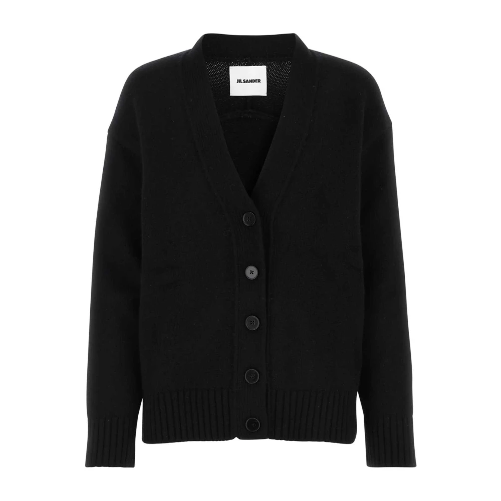 Svart Cashmere Blandad Cardigan | Jil Sander | Cardigans | Miinto.se