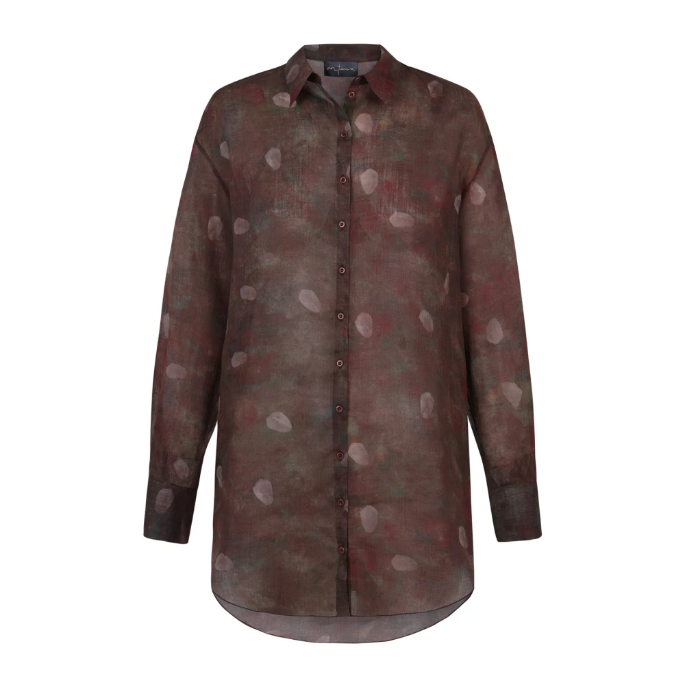 Aran Print Linnedskjorte | Cortana | Dame | Miinto.dk