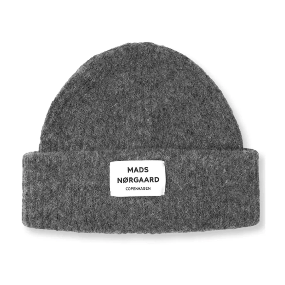 Ribstrikket hue med logo | Mads Nørgaard | Huer Hatte og kasketter ...