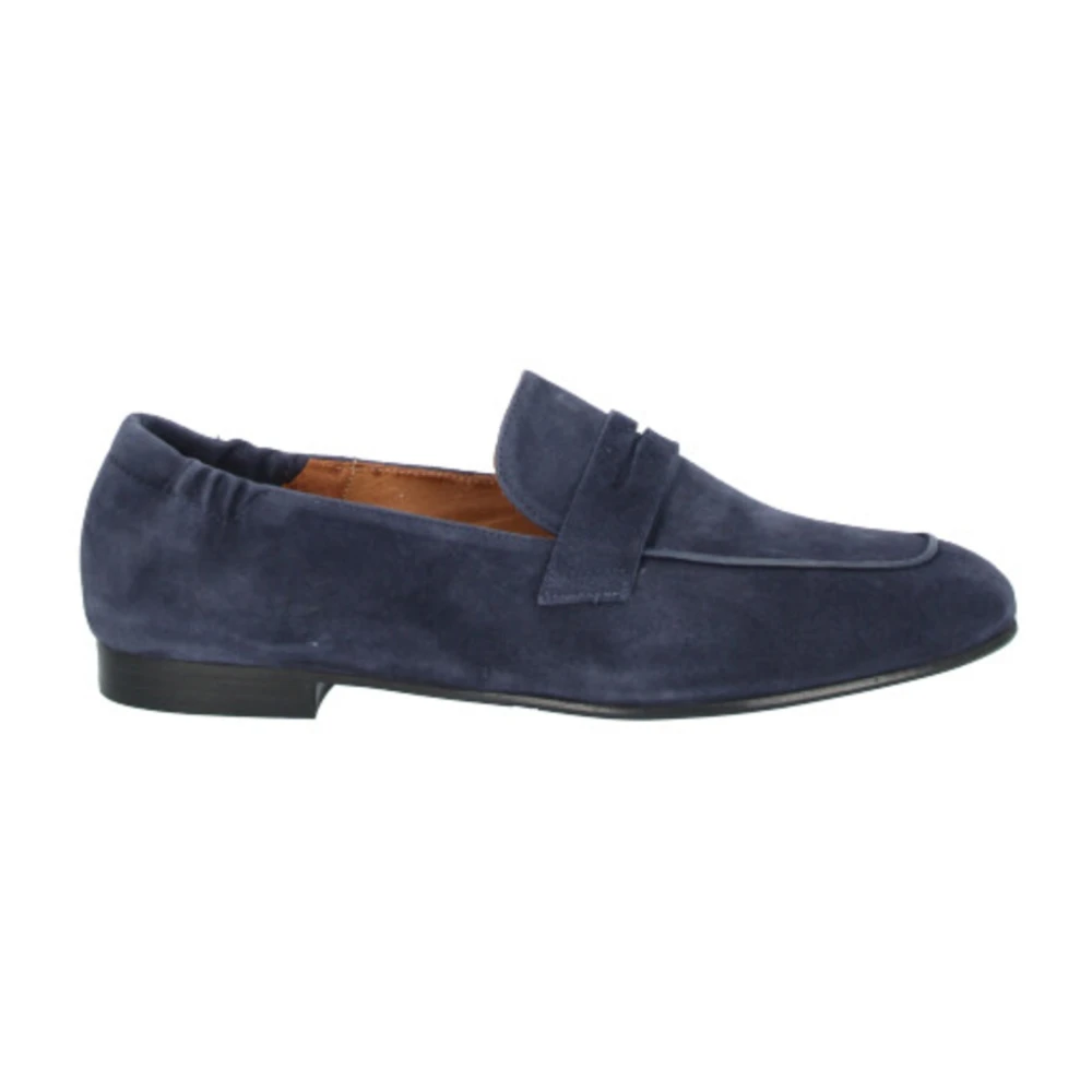 Blå Semsket Loafer Sko Klassisk Stil | Billi Bi | Loafers | Miinto.no