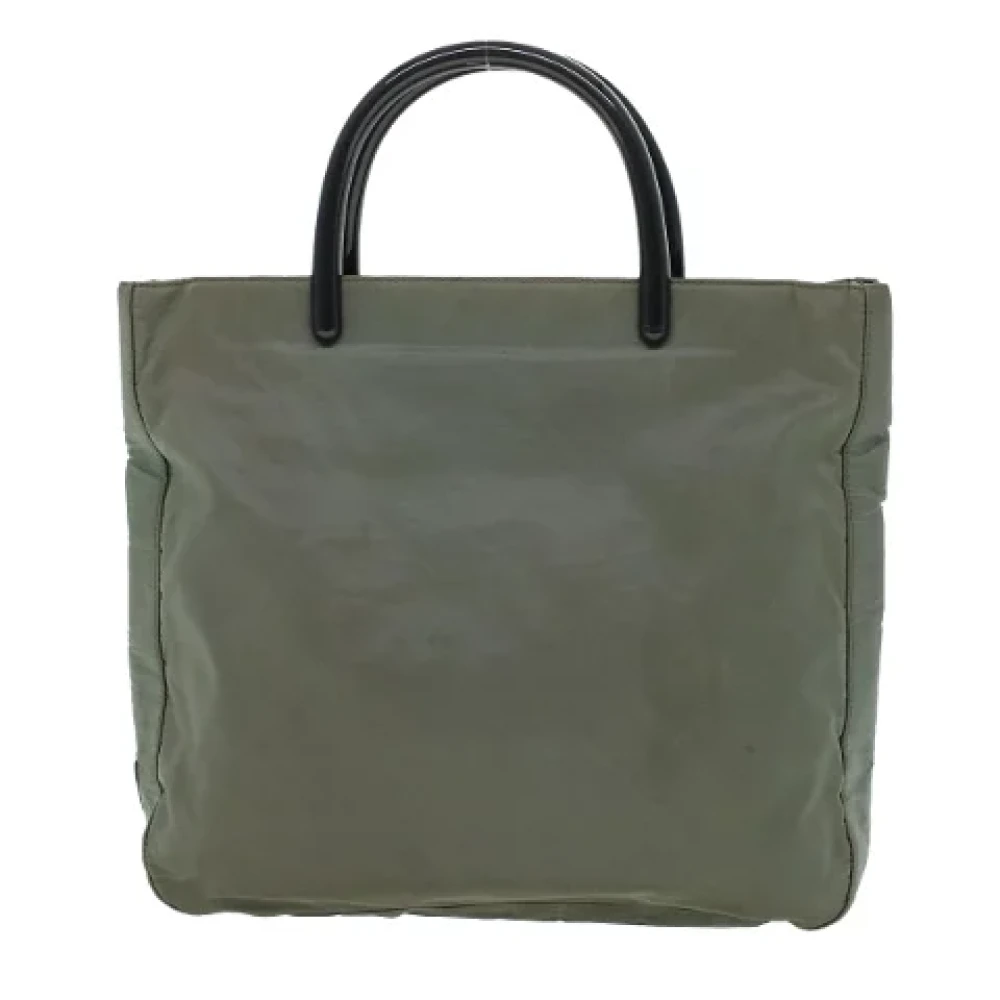 Pre-owned Grått stoff Prada Tote | Prada Vintage | Vintage vesker ...