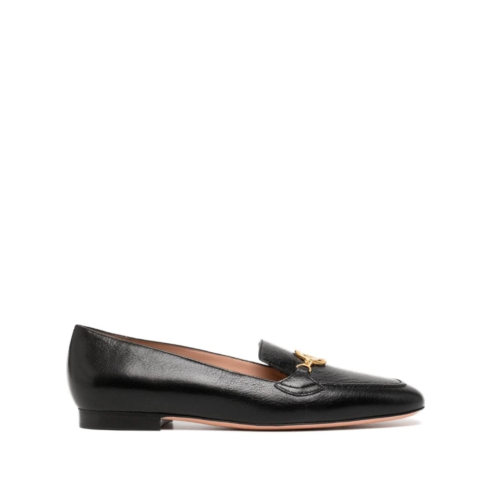 Sorte læder loafers med logo pynt | Bally | Mand | Miinto.dk