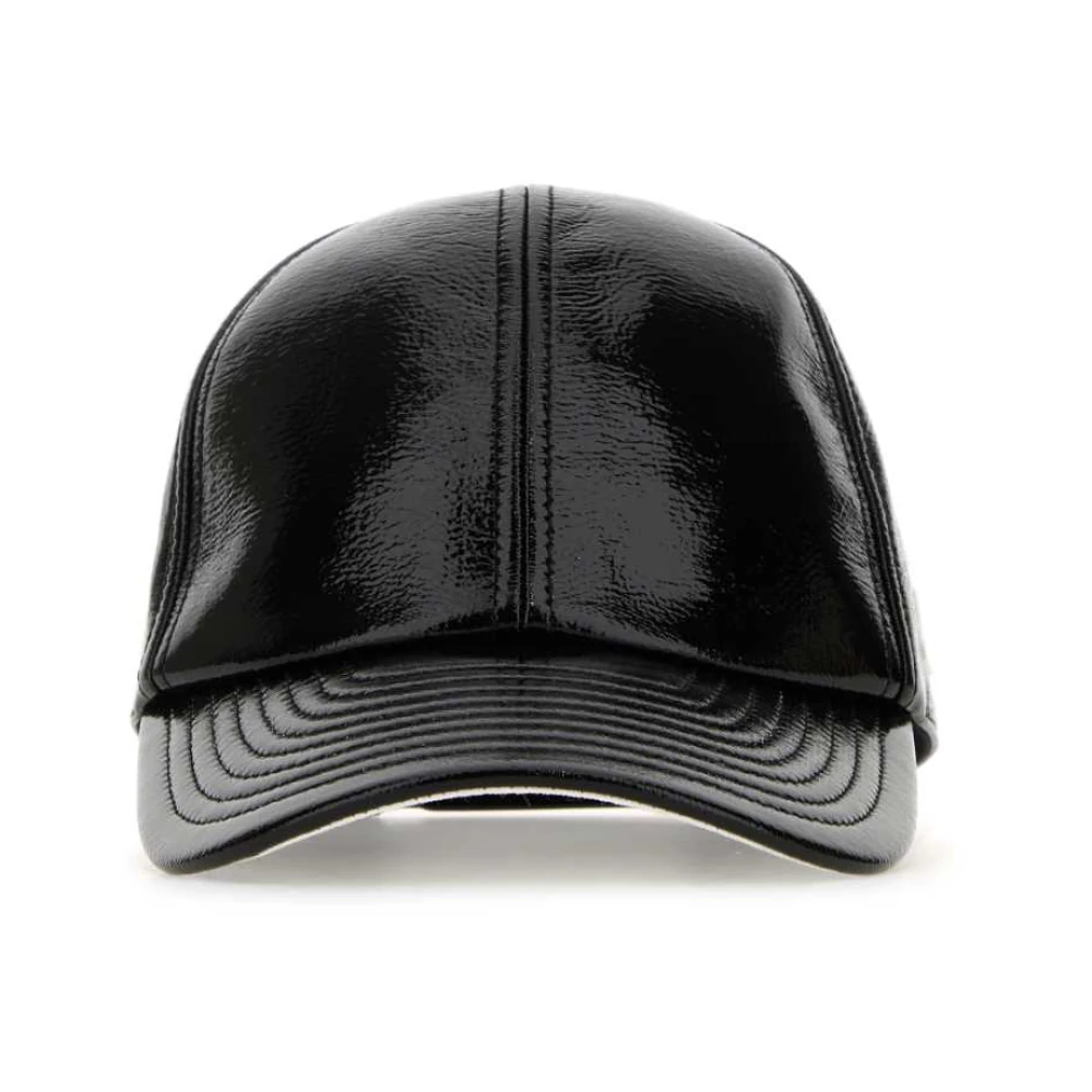 Schwarze Vinyl-Baseballkappe | Courrèges | Damen | Miinto