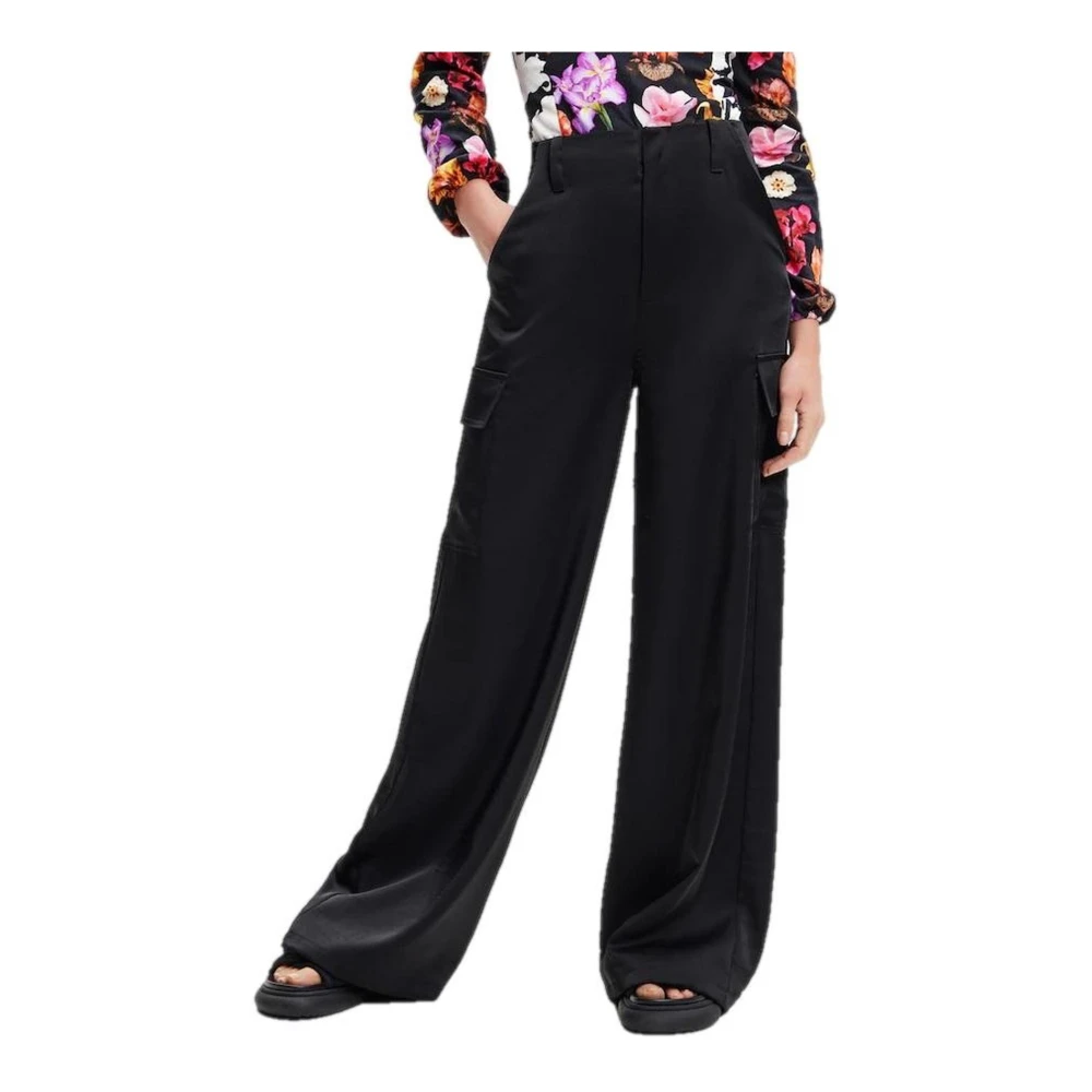 Sorte Bukser med Glidelås og Krokknapp | Desigual | Dame | Miinto.no