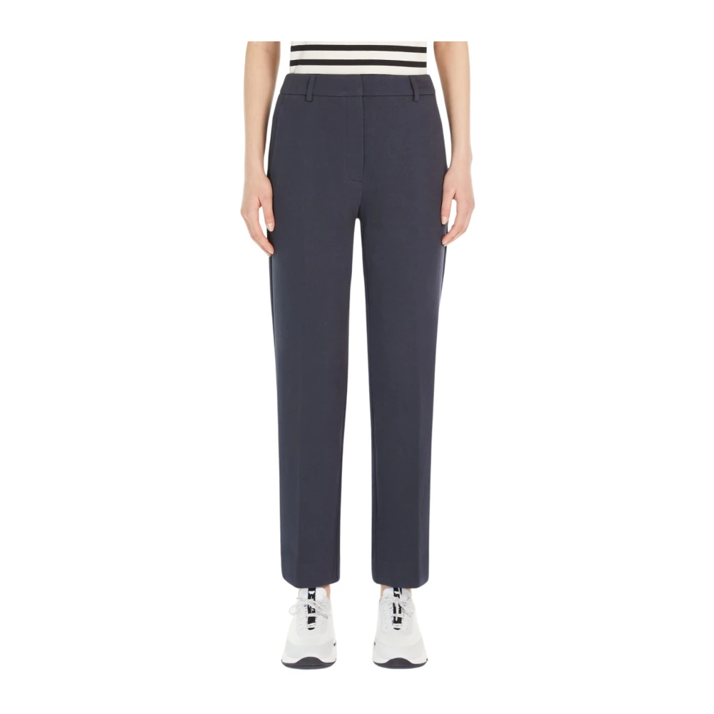 Blauwe Straight Leg Broek | Max Mara Weekend | Dames | Miinto.nl