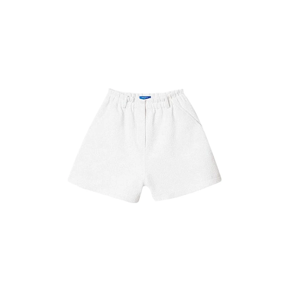 Kort shorts med elastisk talje i hvid | Nina Ricci | Korte Shorts ...