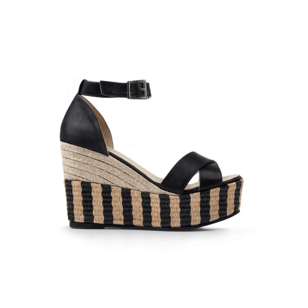 Elegant Crepeline Kiler | Espadrilles | Sandaler med kilehæl | Miinto.dk