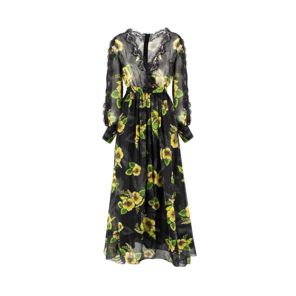 Robe Longue Imprimé Floral Col en V | Ermanno Scervino | Femme | Miinto