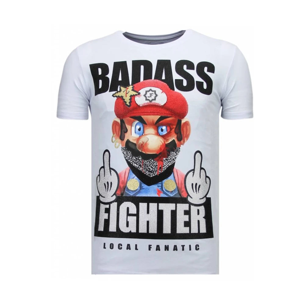 Fight Club Mario Bros - Herre T-shirt - 13-6219W | Local Fanatic | T ...