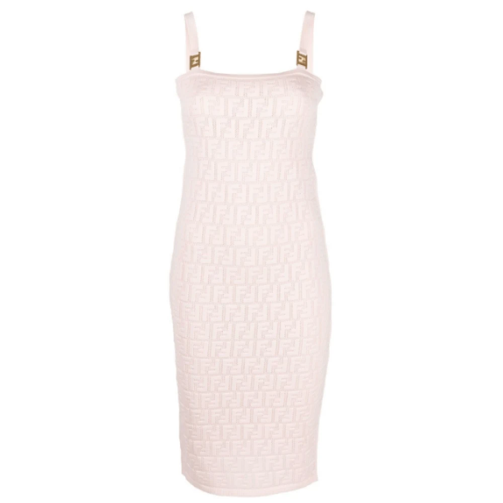 Blush Pink Sommerkjole med Debossed Logo | Fendi | Dame | Miinto.dk