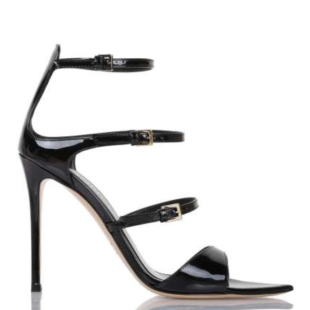 Zwarte Lakleren Stiletto Sandaal | Ninalilou | Dames | Miinto.nl