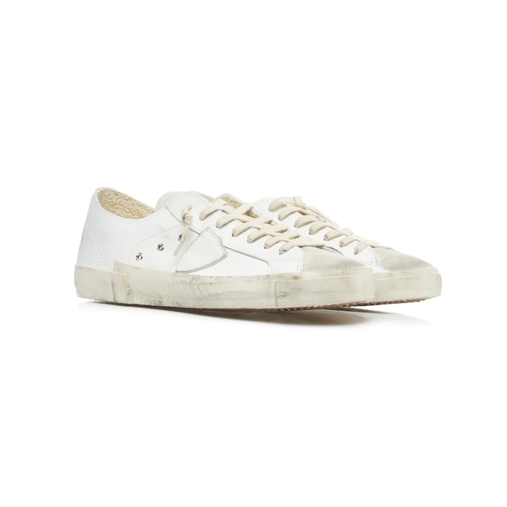 Philippe Model Logo Patch Sneakers White Heren - Schoenen.nl