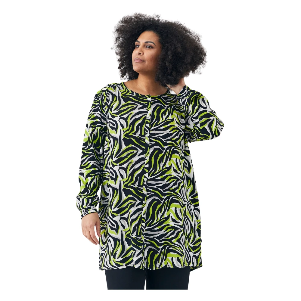 Denise - Neon Grøn Langærmet Bluse | Adia | Bluser | Miinto.dk