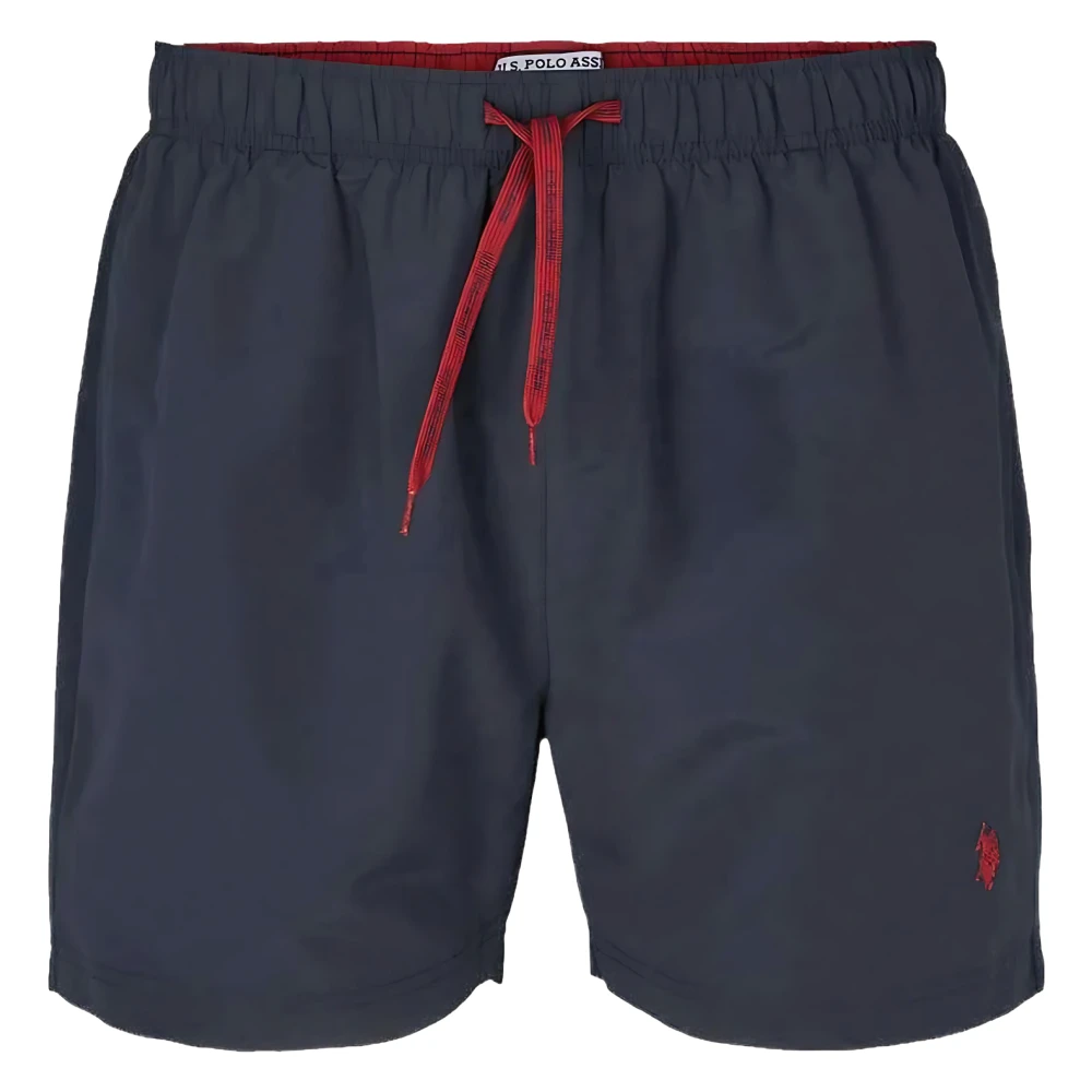 Marineblå U.S Polo Aza Shorts Med U.S Polo Logo - Marineblå Shorts | U.S. Polo Assn. | Strandtøy ...