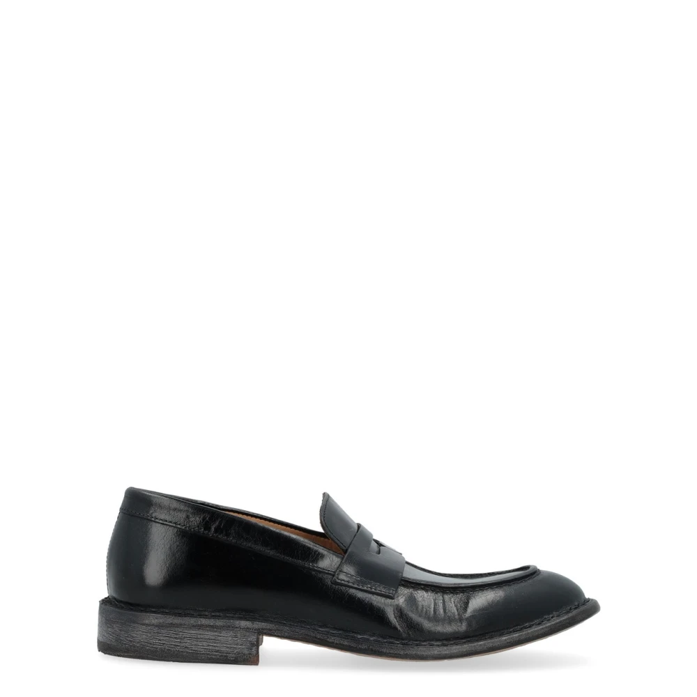 Vintage Sort Læder Loafer | MOMA | Loafers | Miinto.dk